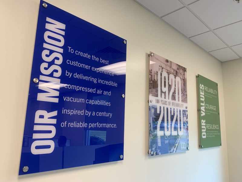 Quincy Compressor | Custom Signs